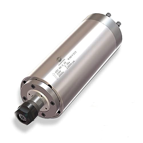 Huanyang Water Cooled CNC Spindle Milling Motor 220V 2.2KW 24000RPM ...