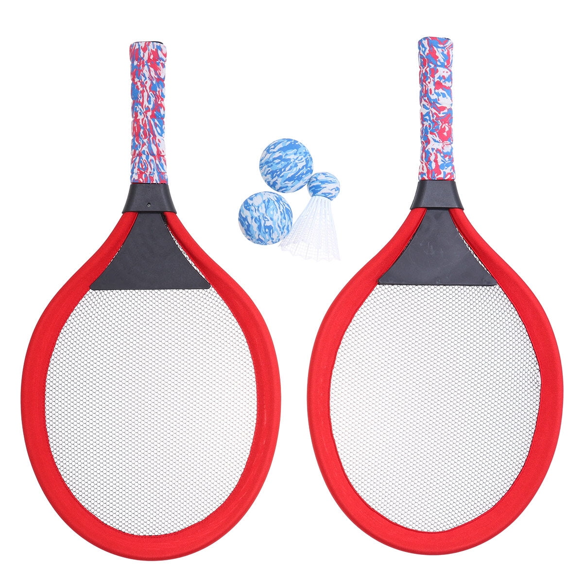 OUNONA 1 Pair Kids Tennis Racket Playing Badminton Oval Game Props for ...