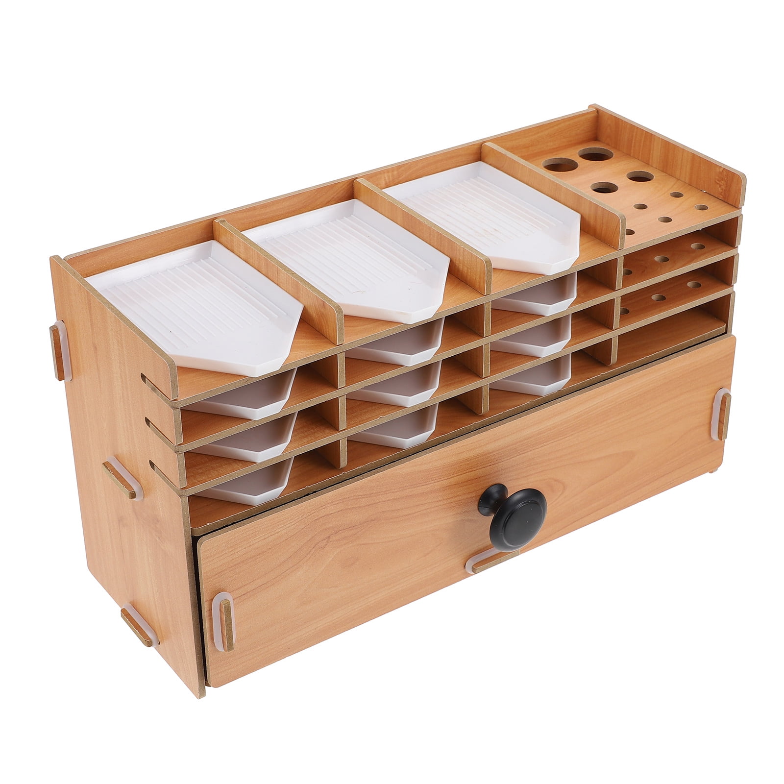 Huaq 1 Set Diamond Drawing Storage Drawer DIY Multi-layers Wood Drawer ...