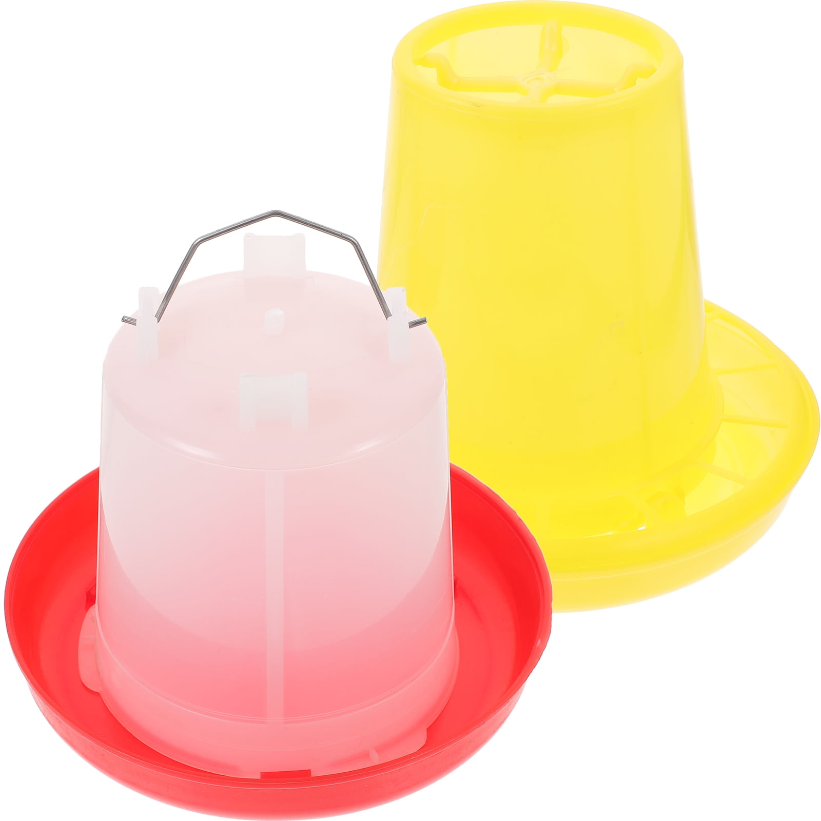 Huaq 1 Set of Portable Poultry Feeder Chickens Duck Goose Food ...