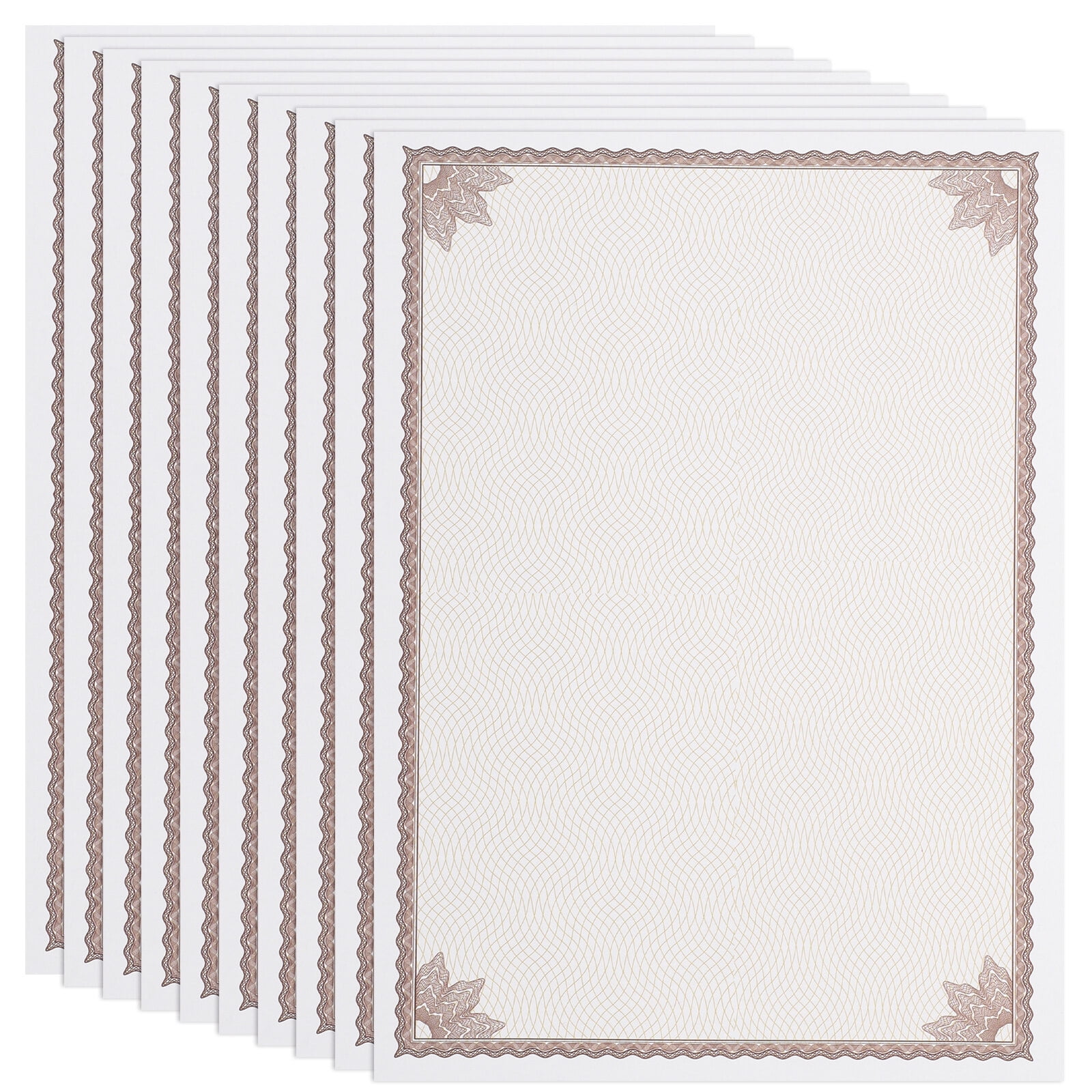 Huaq 10pcs Blank Certificate Paper Writable Printable Certificate Inner ...