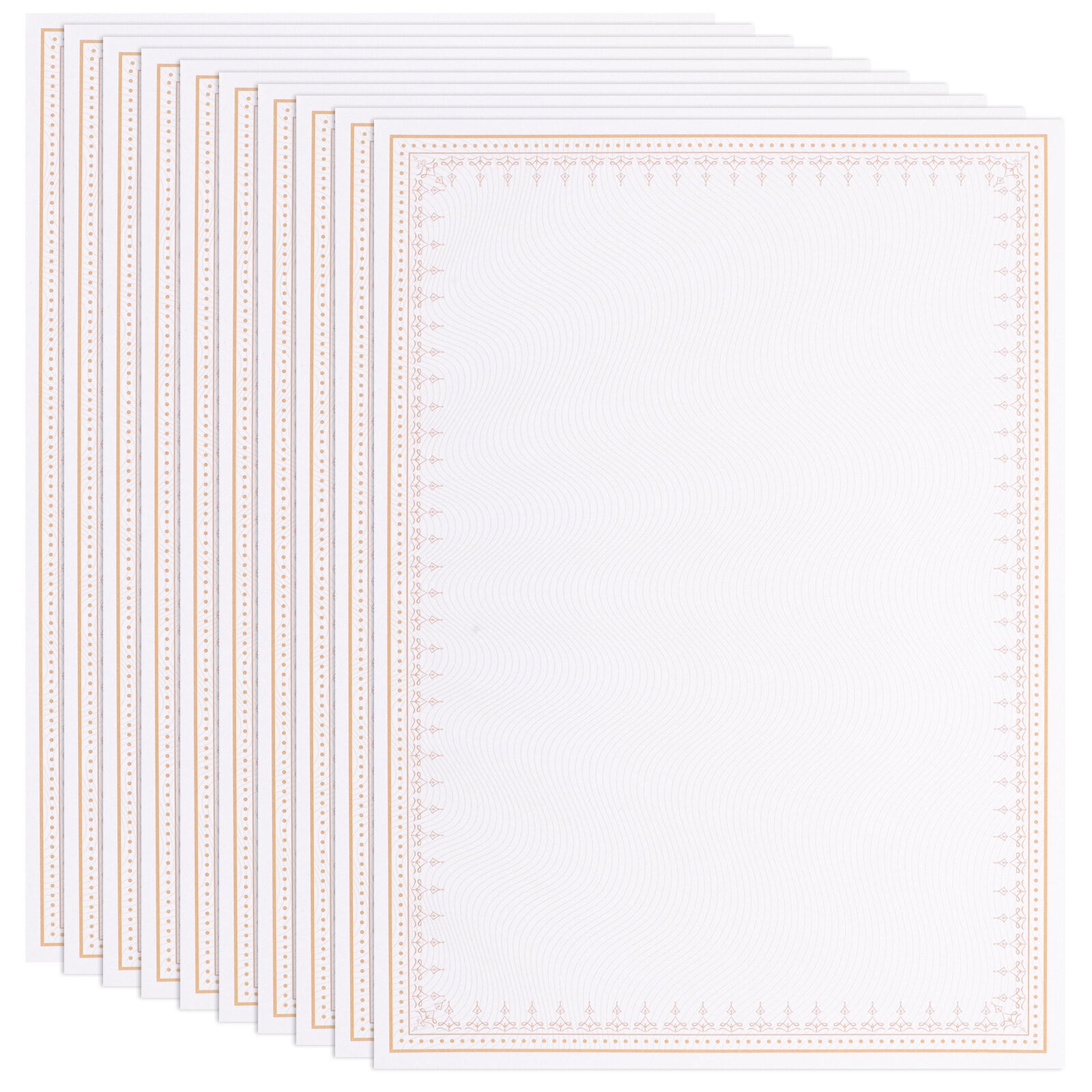 OUNONA 10pcs Blank Certificate Paper Writable Printable Inner Paper for ...