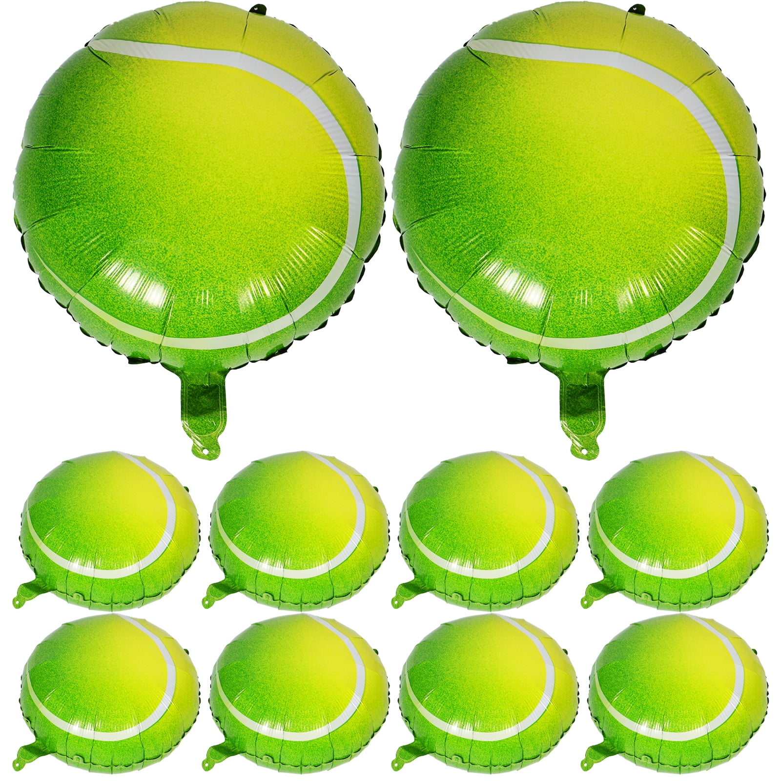 Huaq 10pcs Tennis Ball Balloon Foil Large Balloons Tennis Themed ...