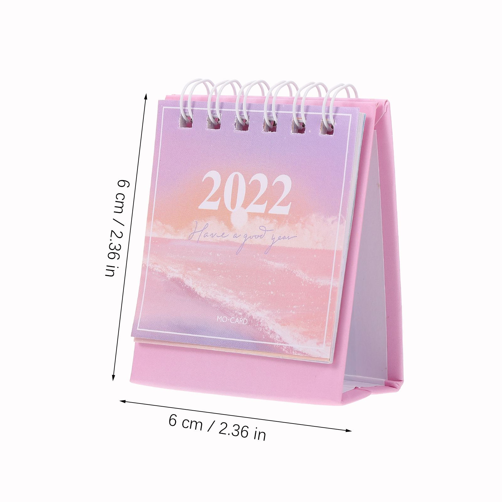 Huaq 2022 Mini Desktop Calendar Simple Desktop Notebook Coil Calendar ...