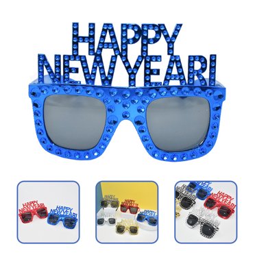 12 Pieces New Year Party Paper Eyeglasses 2024 Props, New Years Eve ...