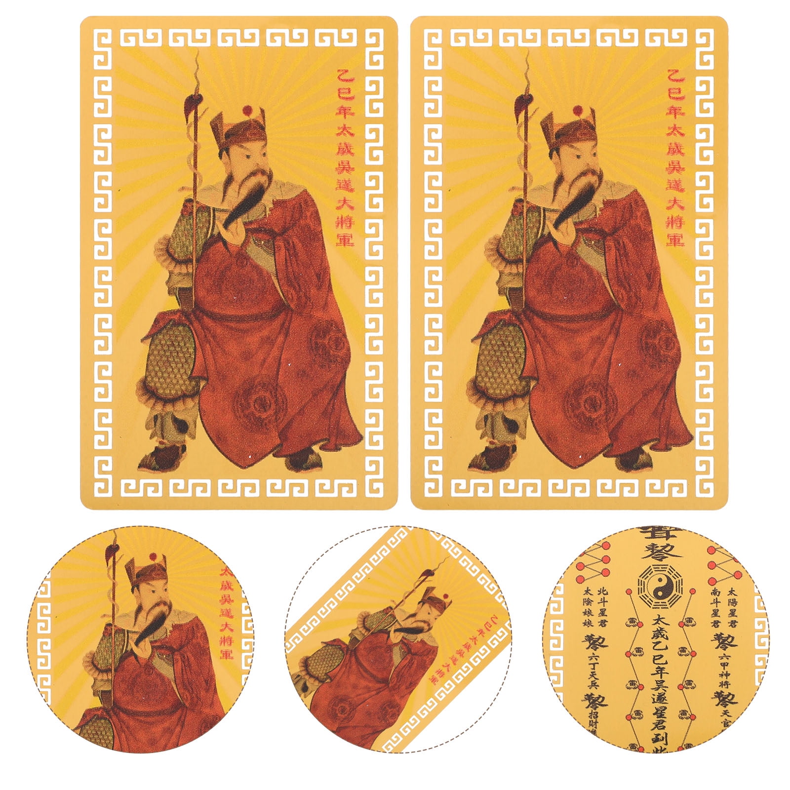 Huaq 2025 Year of the Snake Yi Si Year Tai Sui Gold Card Wu Sui General ...