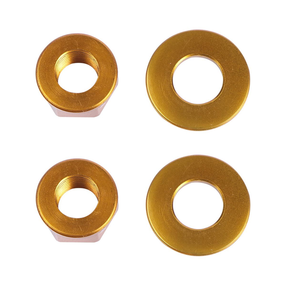 Huaq 2PCS M10 Aluminum Alloy Folding Fixed Gear Drum Nut(Golden ...