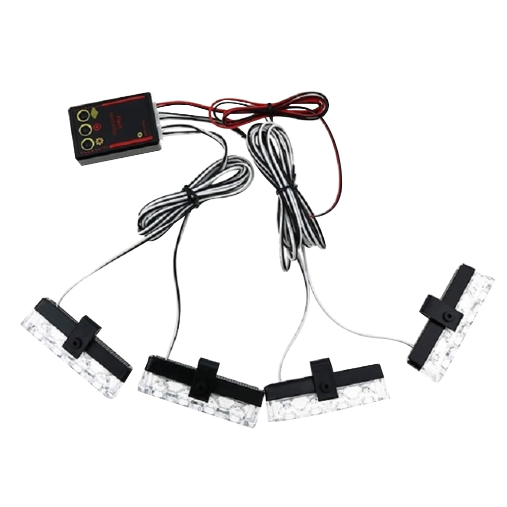 Huaq 4 Light 1 Hub 12 LED Emergency Car Truck Flashing Light ...