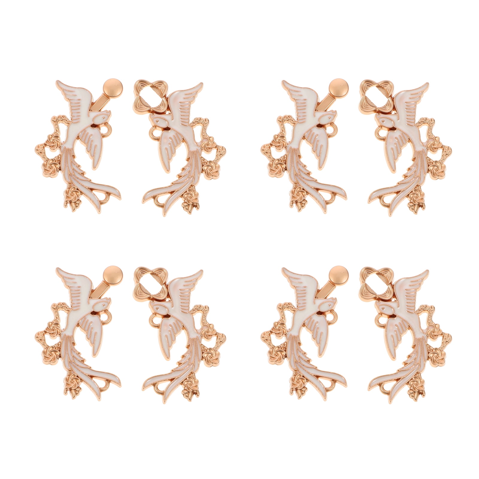 Huaq 4 Pairs Cardigan Cape Collar Clip Retro Cloak Clip Chinese Shawl ...