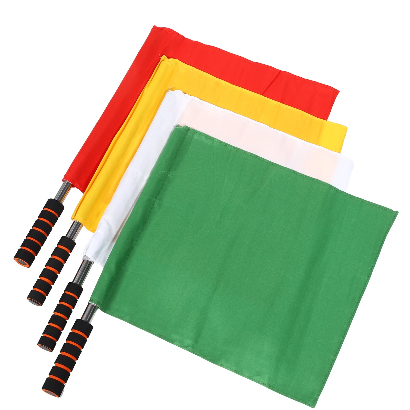 Huaq 4Pcs Referee Football Soccer Flags Referee Hand Flags Colored ...