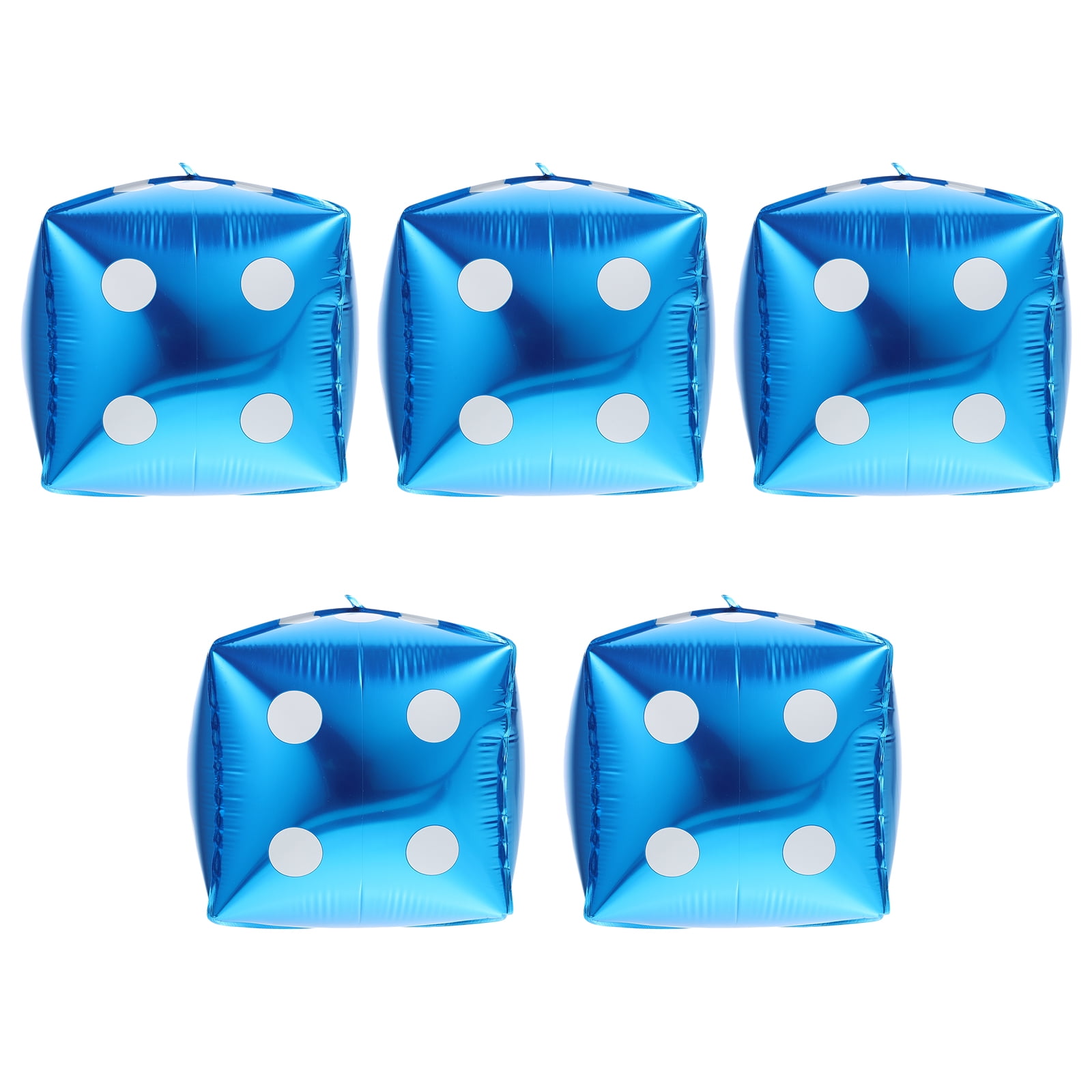 Huaq 5pcs Cube Dice Balloons Aluminum Foil Balloons Casino Theme Party ...