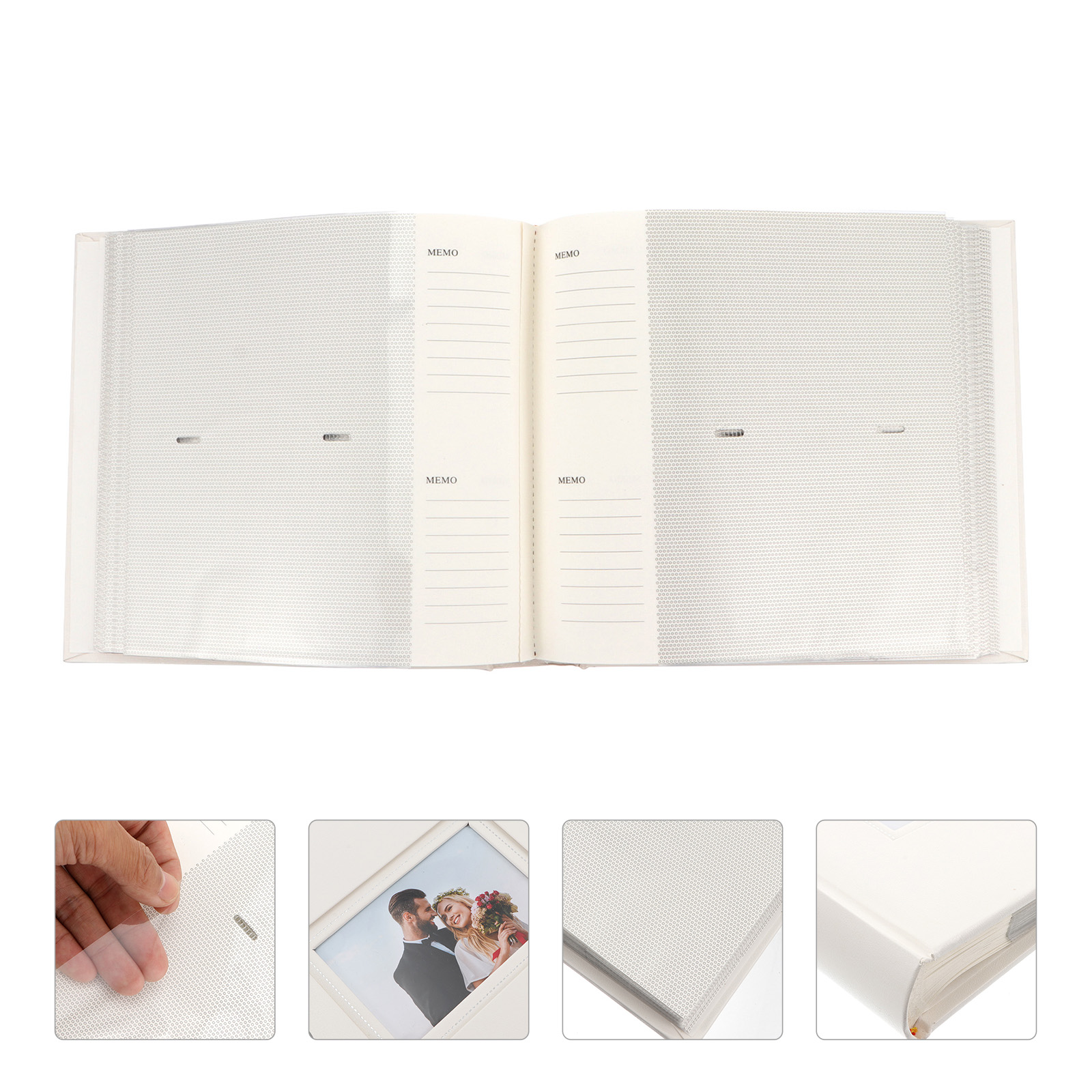 Huaq Album insert album postcard storage album 4R6 inch album (white 4R ...