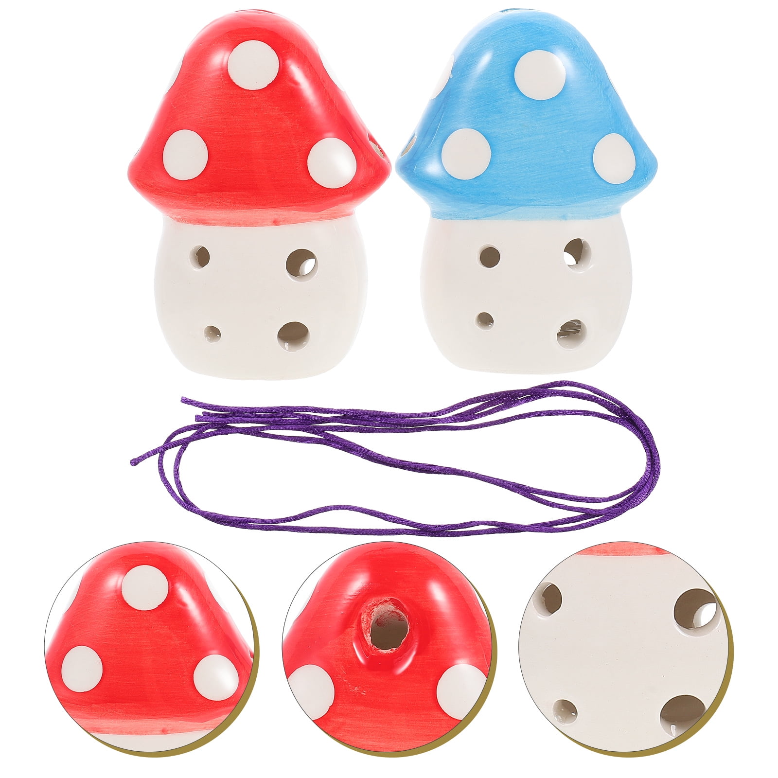 Huaq Alto C Mushroom Six-hole Ocarina Children's Beginner Instrument ...
