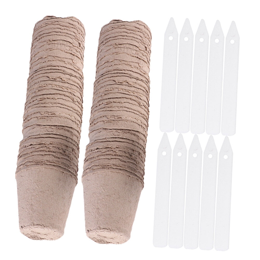 Huaq Biodegradable Seedling Cup 6*6cm Gardening Pot with 10 Plant ...