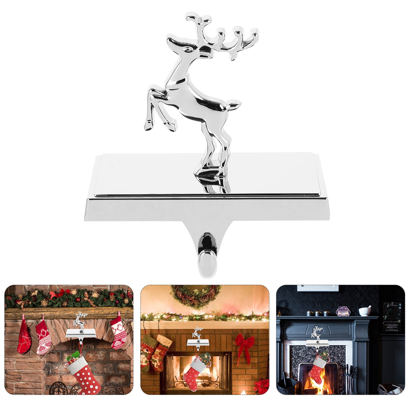 Huaq Christmas stocking stand hook fireplace hook (Christmas deer hook ...
