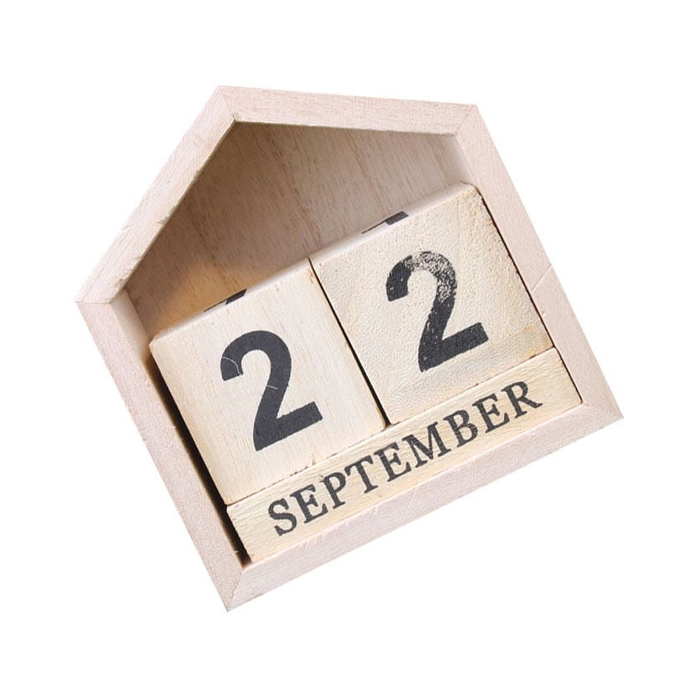 Moluckfu Calendars Home Decoration Beige Home Decor Desktop Ornament ...