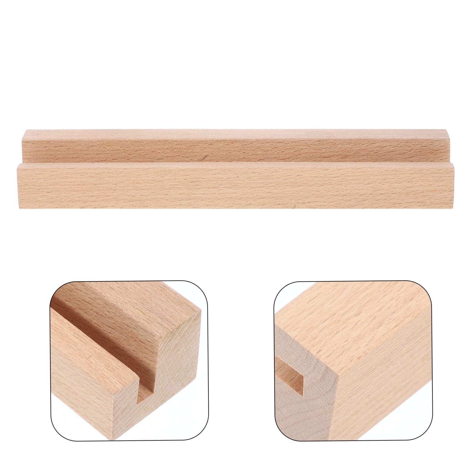 Huaq Desk calendar base photo card note display wooden base (21/3.5/3CM ...
