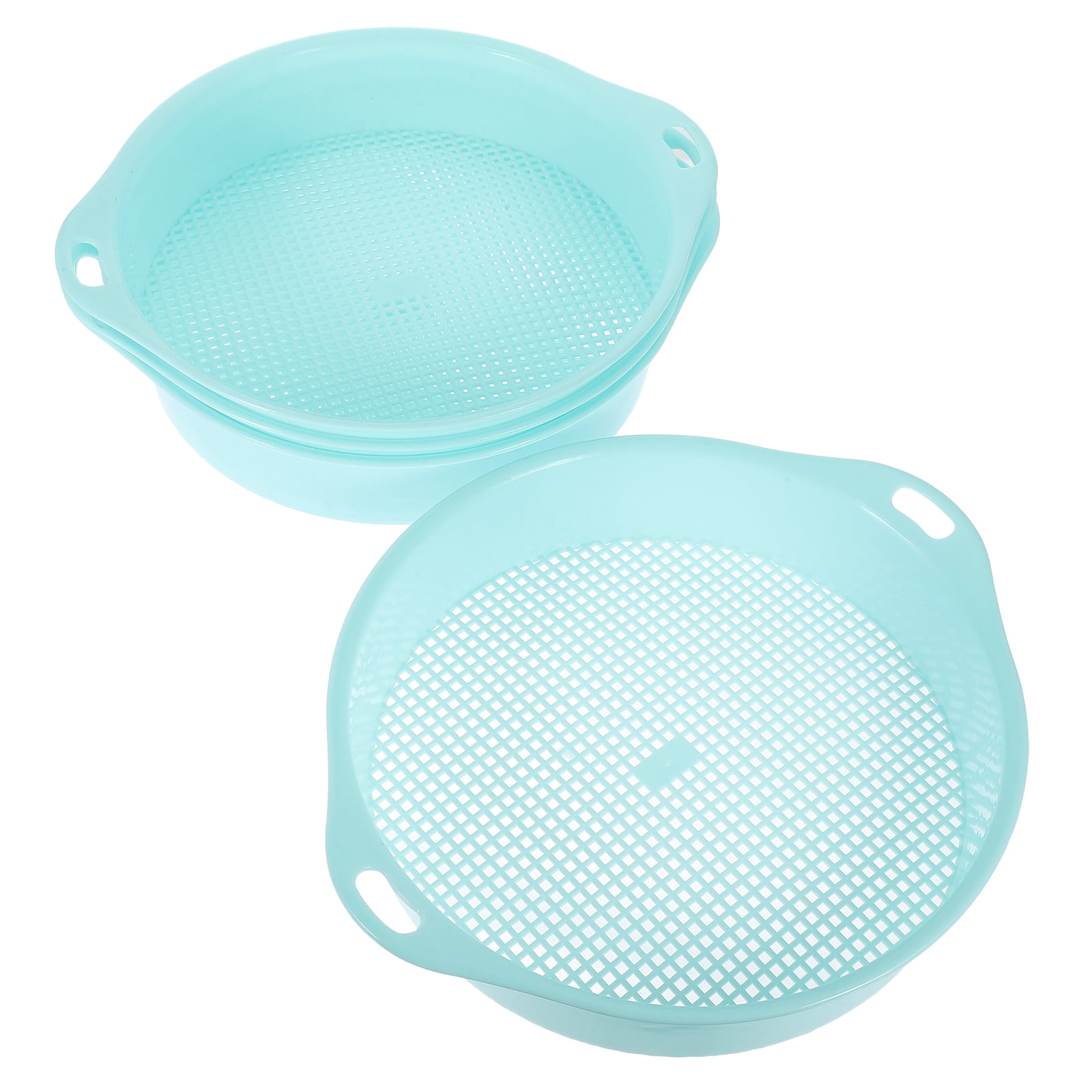 OUNONA Blue Plastic Garden Sieve tool for Balcony Mini Gardening with ...