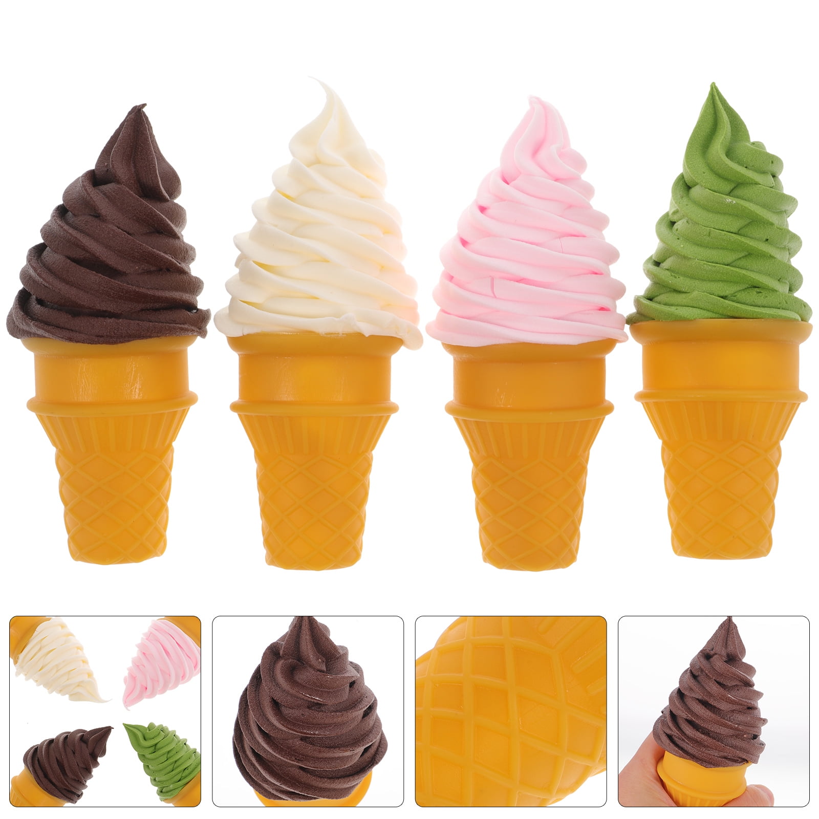 Huaq Simulation ice cream cone cold drink coffee shop food display ...