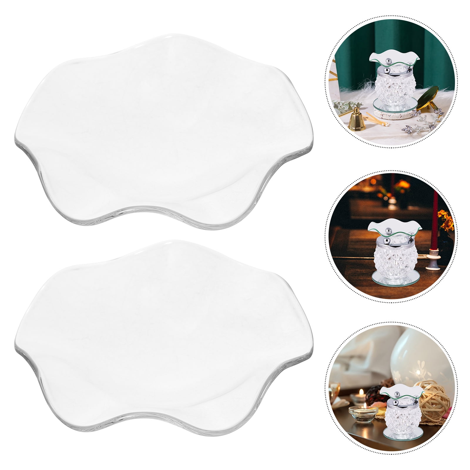 Huaq Transparent glass dish aromatherapy lamp special essential oil ...