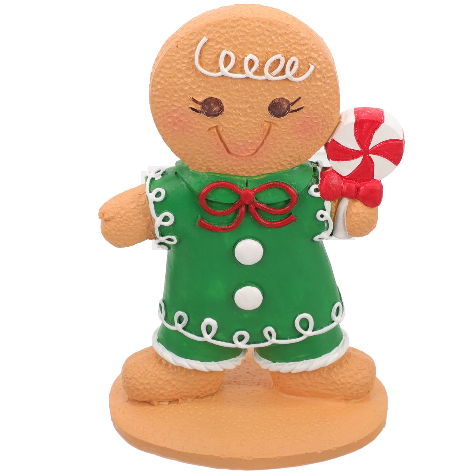 OUNONA Xmas Gingerbread Man Tabletop Ornament Mini Gingerbread Man ...