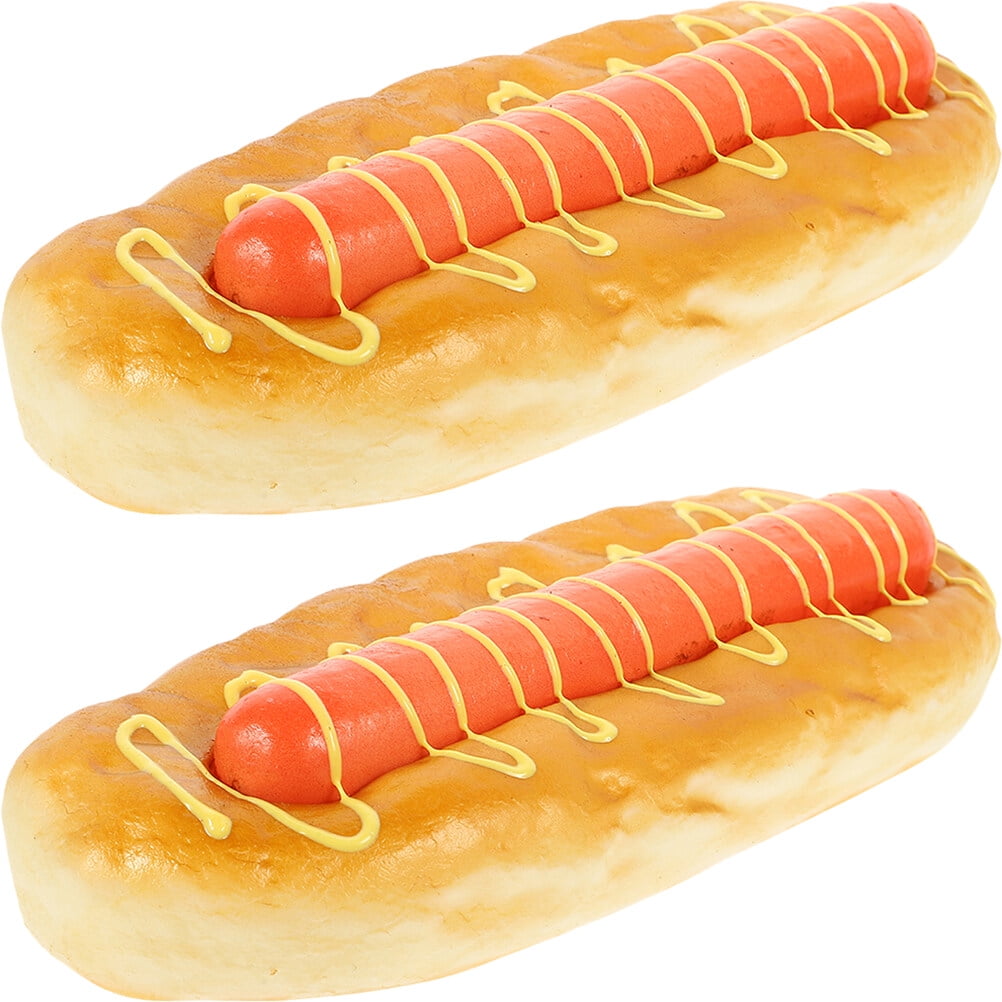 Huaqiet 2pcs Realistic Burger Lifelike Simulation Fake Burger Bakery ...