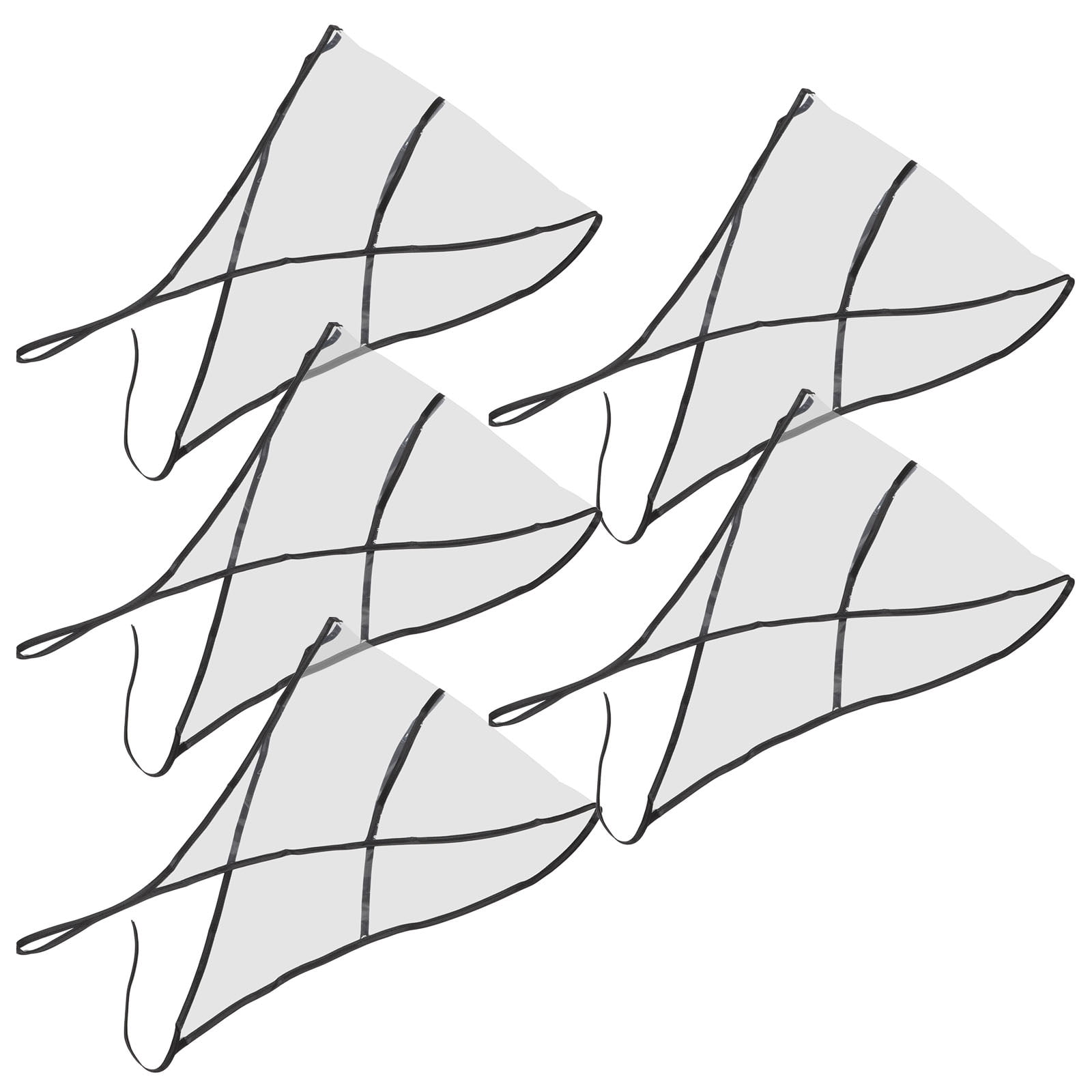 Huaqiet 5pcs Clear Rain Bonnets Waterproof Plastic Rain Hats to Protect ...