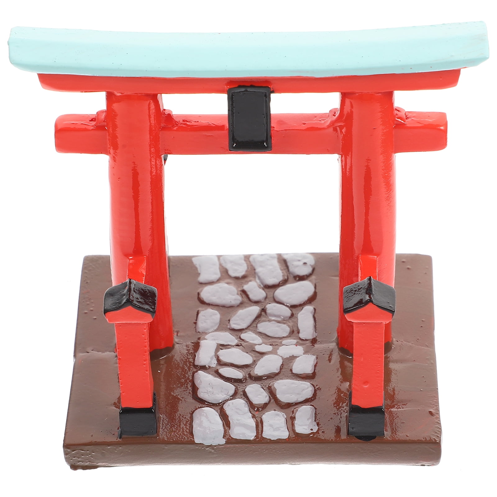 Huaqiet Mini House Japanese Torii Gate Model Miniature Resin Torii Gate ...