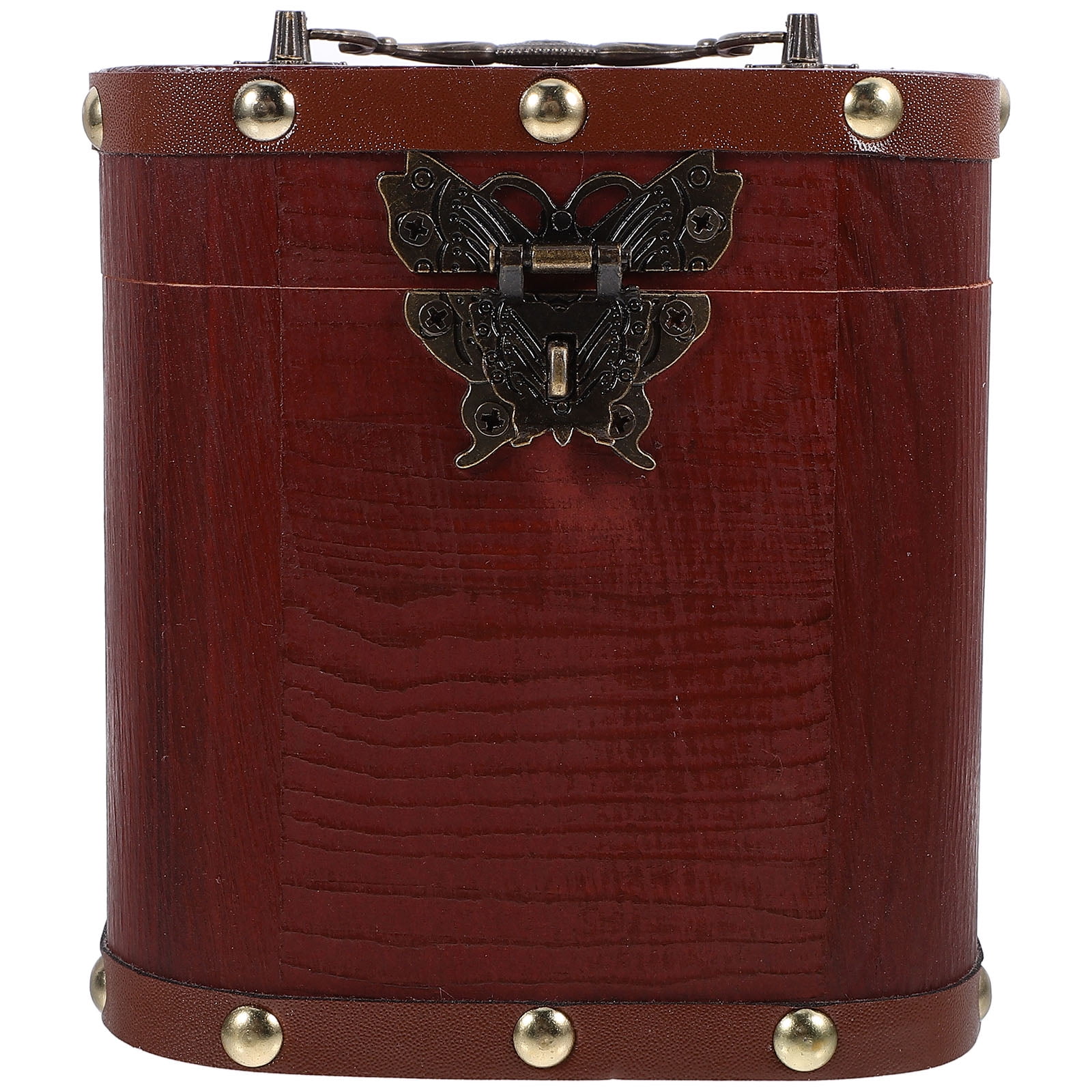 Huaqiet Treasure Chest with Lock Wooden Money Bank for Kids Small ...