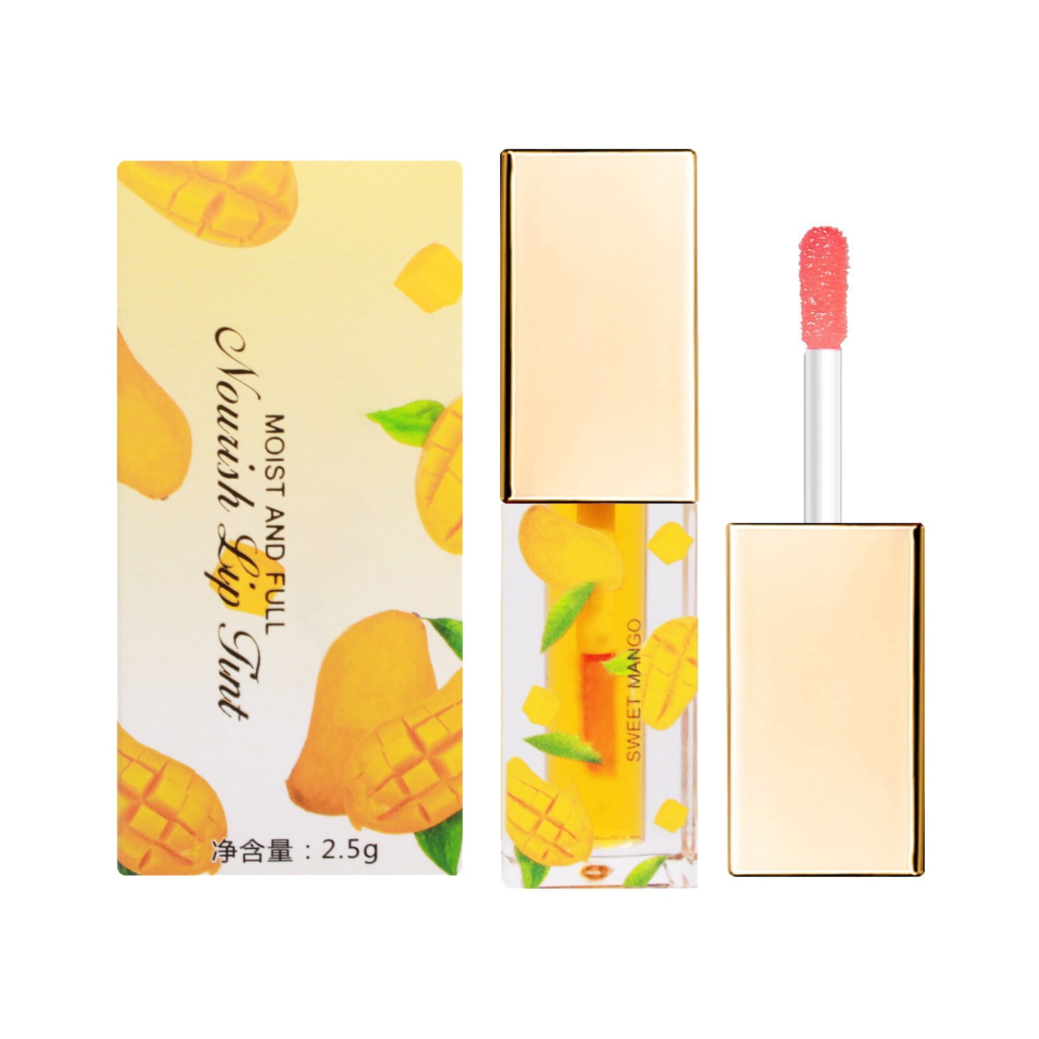 Huarll Lip Glosses, Lip Lacquer, Peach Mini Clear Color Change Changing ...