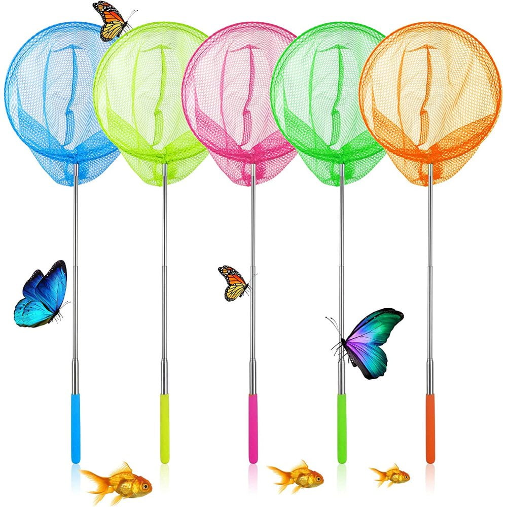 Huarsion Butterfly Net Kids, 5 Piece Telescopic Netting Kids ...
