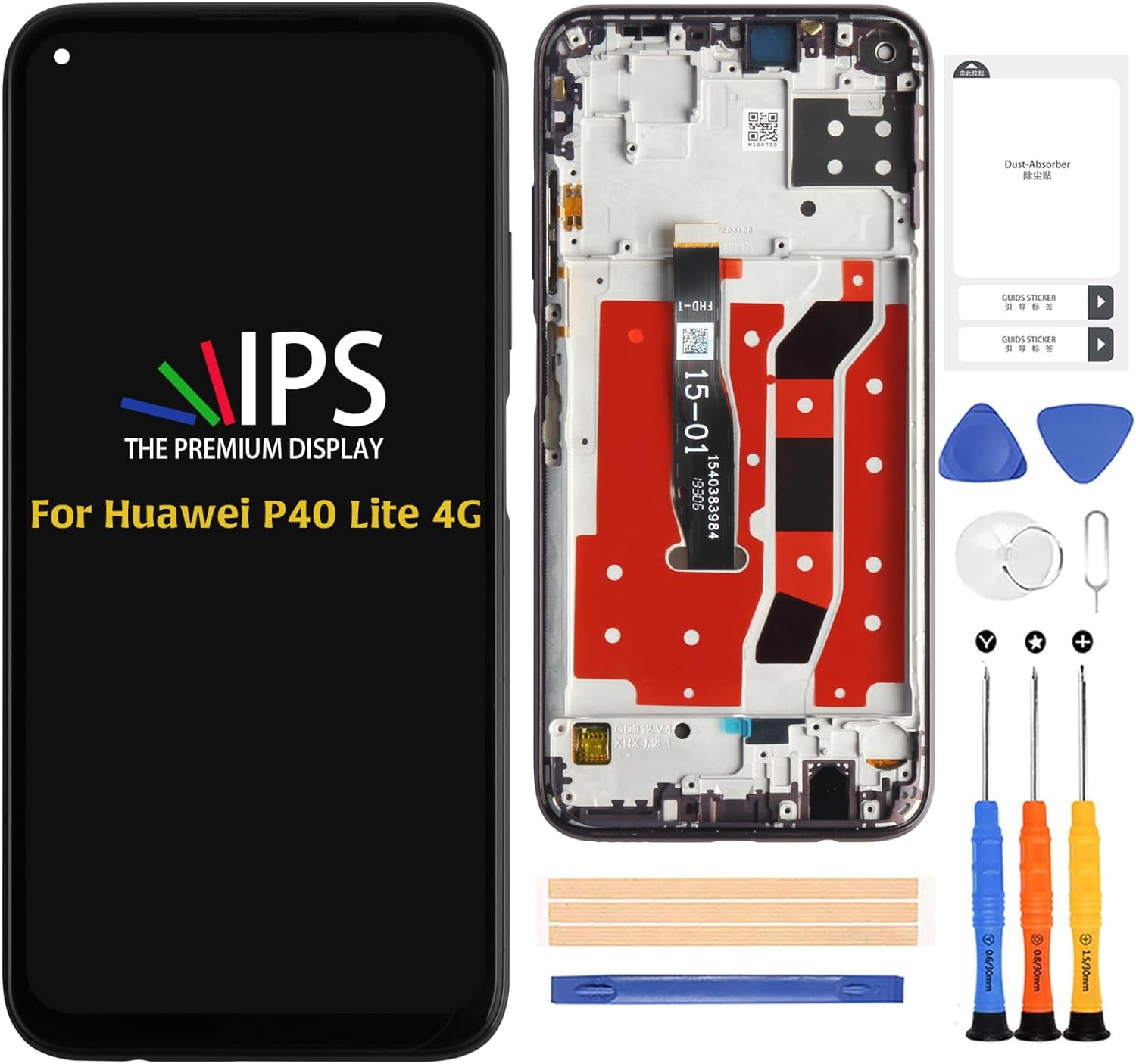 for Huawei P40 Lite 4G LCD Display Touch Digitizer Screen Replacement ...