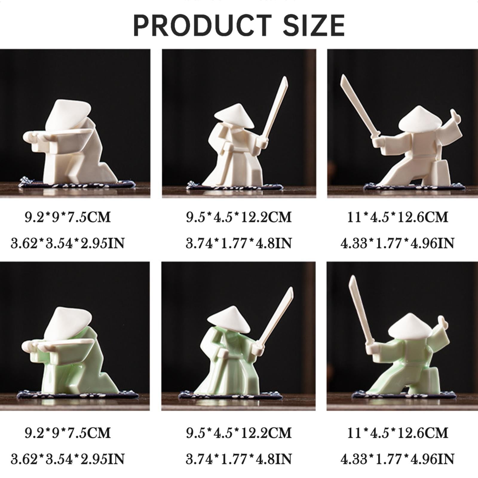 Huayishang Clearance Samurai Zen Incense Holder Sword Swinging Samurai ...