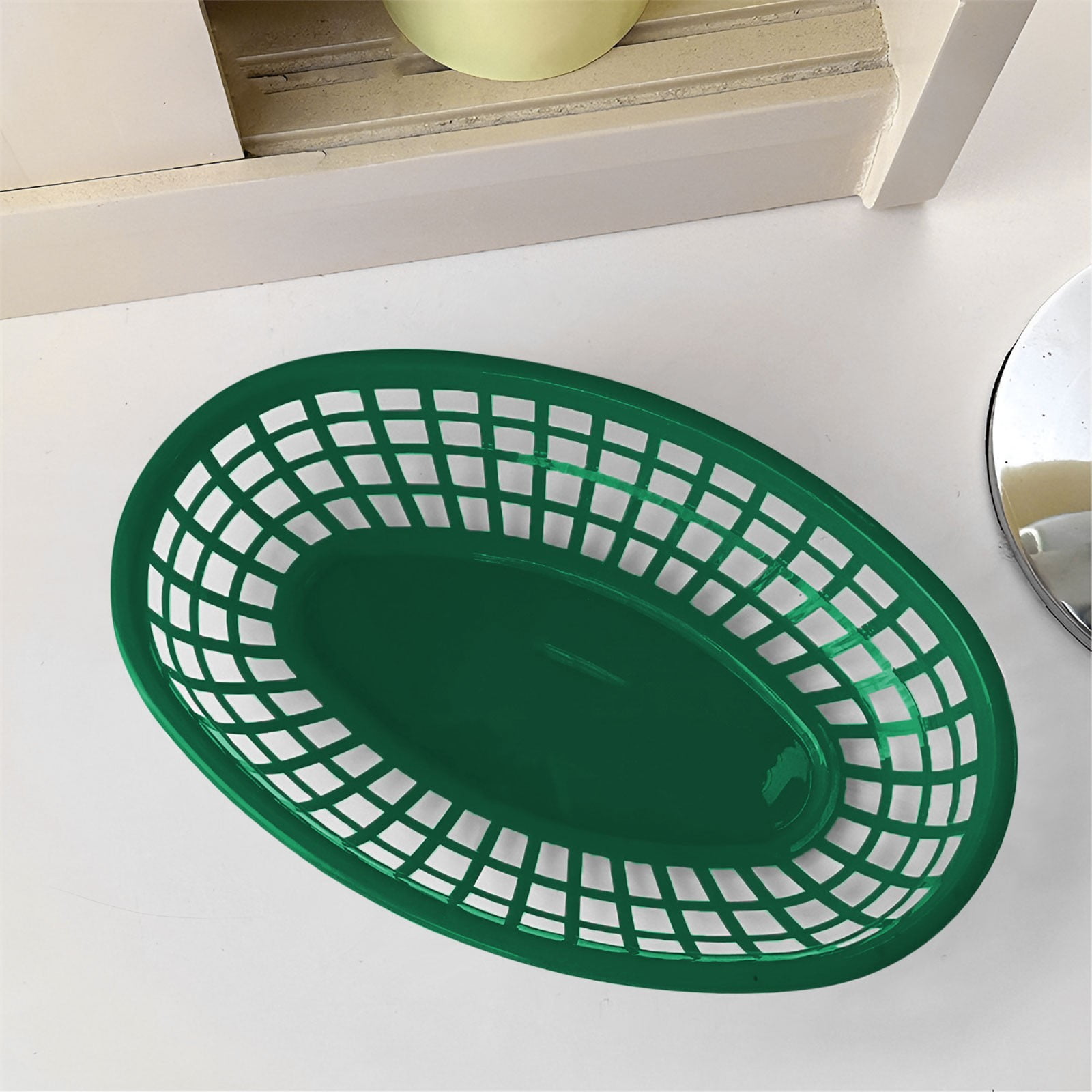 1*Fruit Basket Kitchen Plastic Vegetable Washing Basket Double Layer ...
