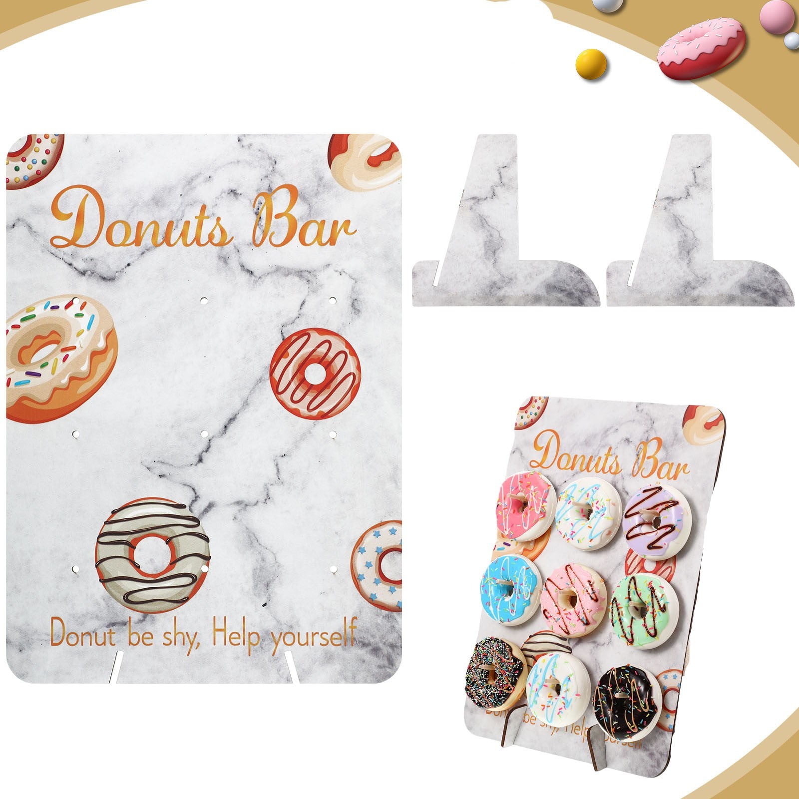 Huayishang Storage Rack Donut Display Stand Donut Support Display Stand ...