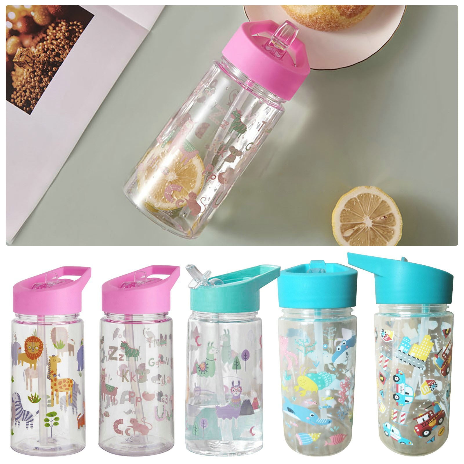 Huayishang Water Bottle Clearance, No Spill Sippy Cups for Baby Toddler ...