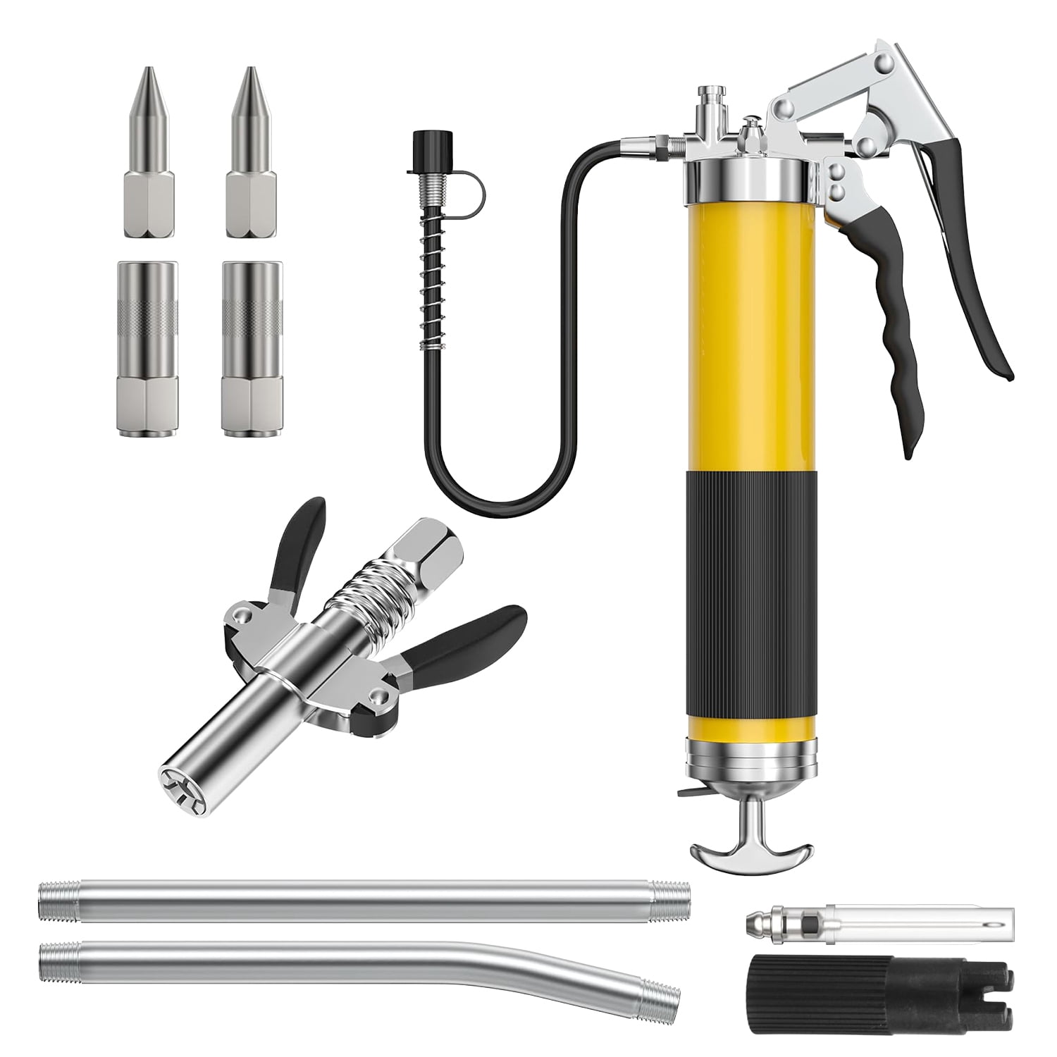 (Huayusheng)-- 1Pc Grease Gun Kit Fit For 14 Oz Grease Tube 7000 PSI ...