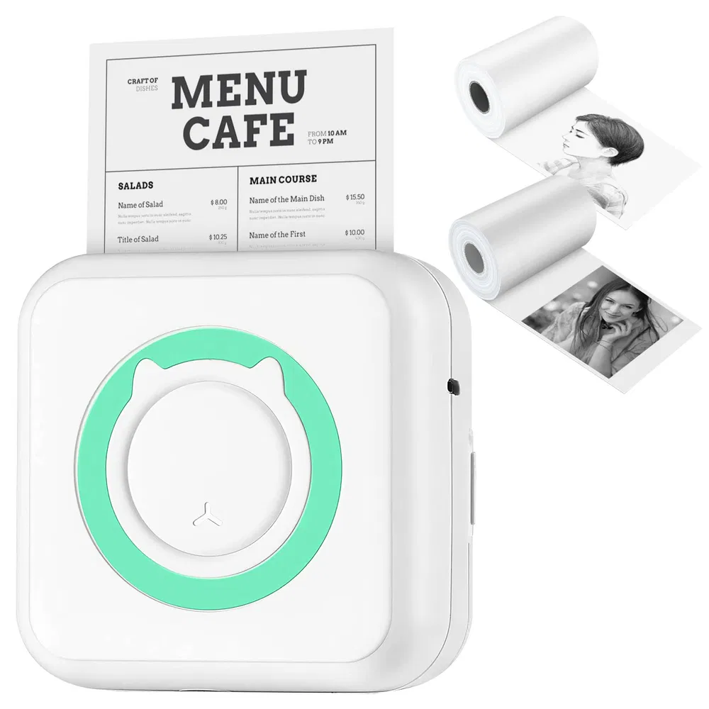 (Huayusheng)--Pocket Wireless Thermal Printer Portable Mini Sticker ...