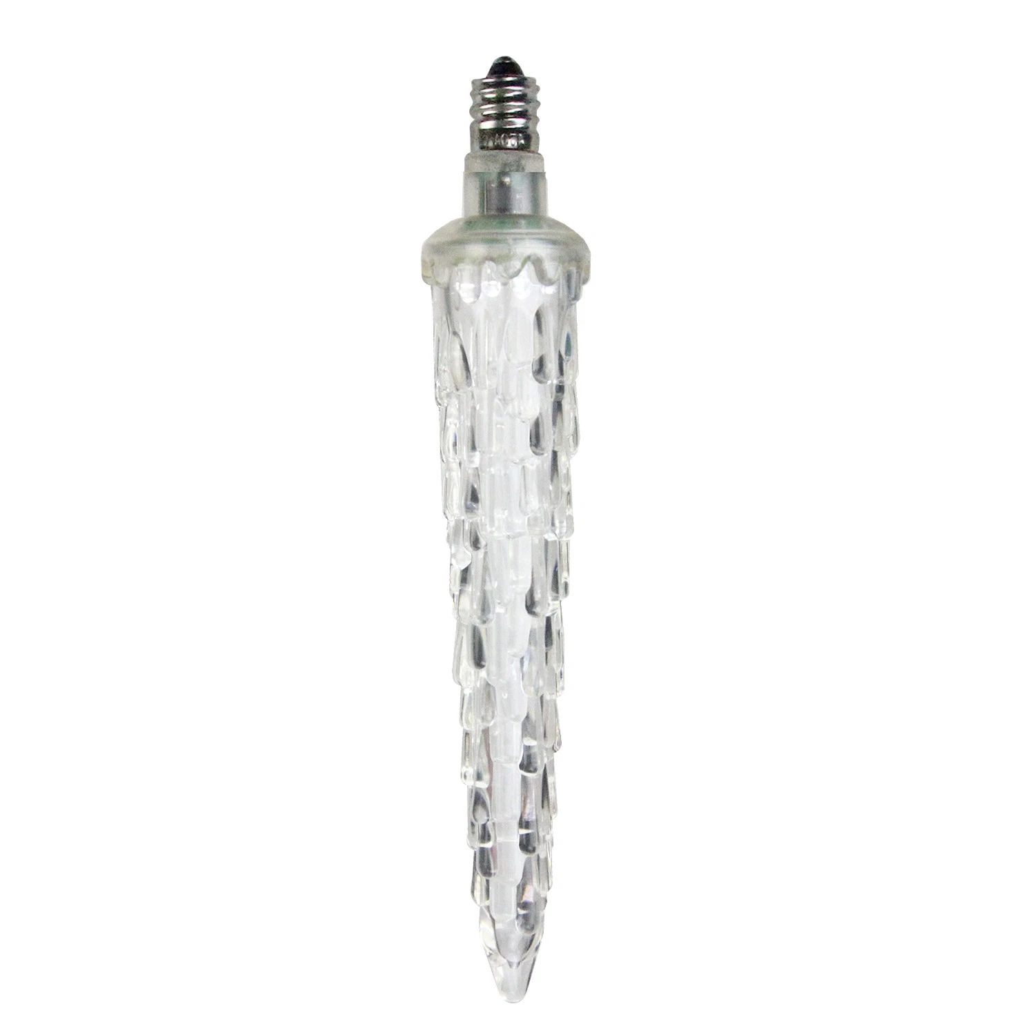 Hub Hub 5" Cool White Steady Burning Led Icicle Christmas Light Bulb ...