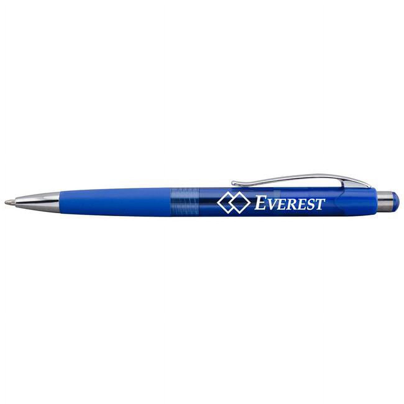 Hub Pen 421BLUE-BLK Mardi Gras Clipper Translucent Blue Pen - Black Ink ...