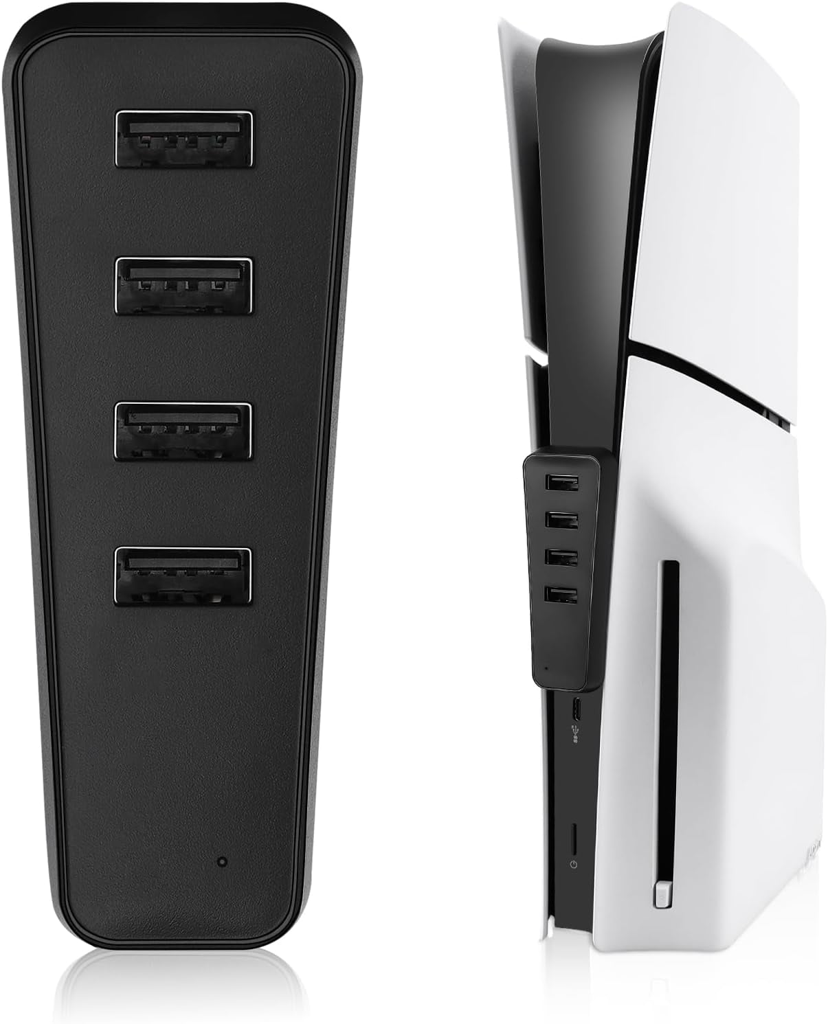 Hub for PS5 Slim, 4 Ports USB High-Speed Expansion Hub Charger, USB HUB ...