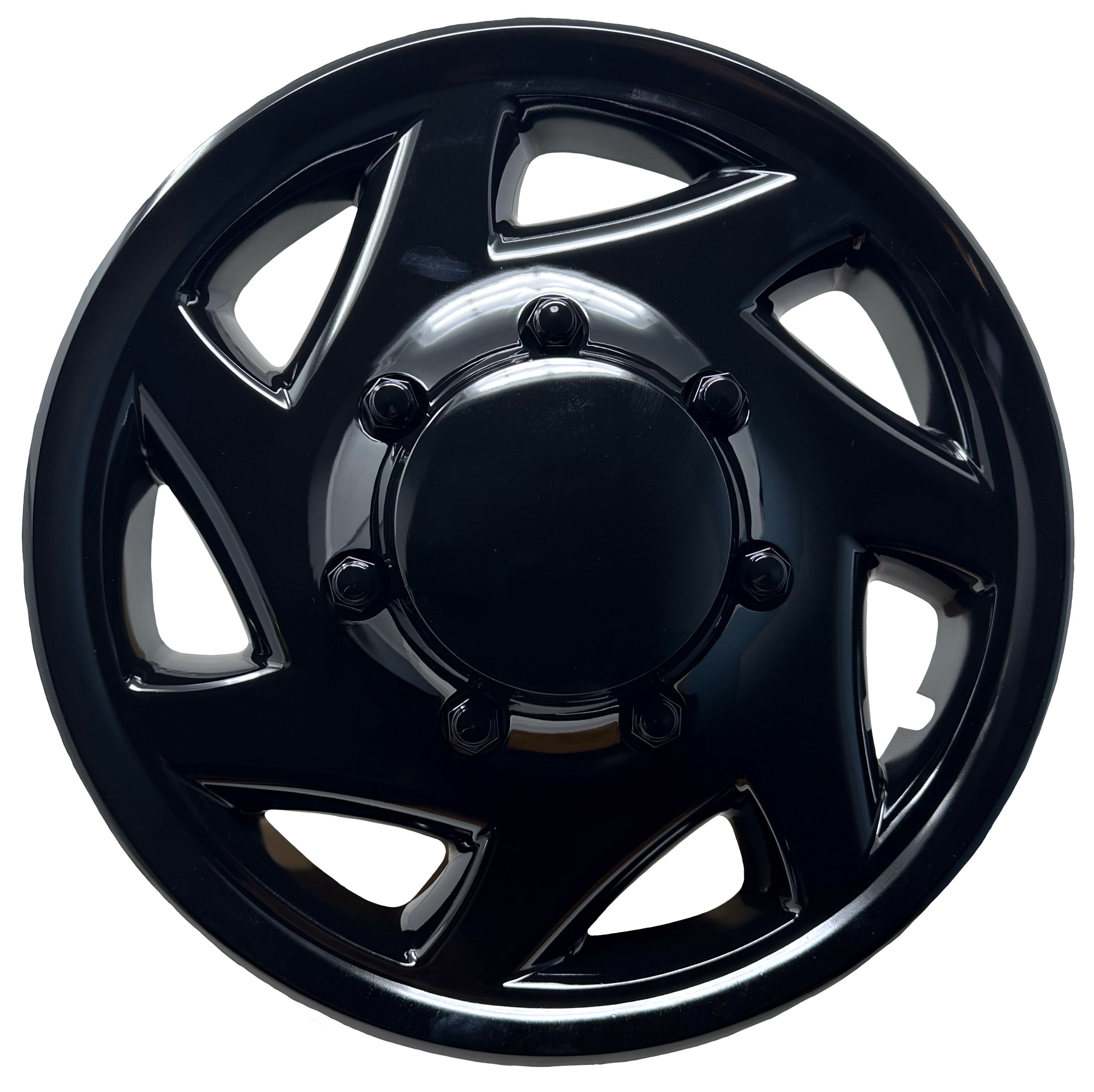 HubStar Hubcap for Ford Van 1998-2023, Gloss Black Premium Heavy-Duty ...