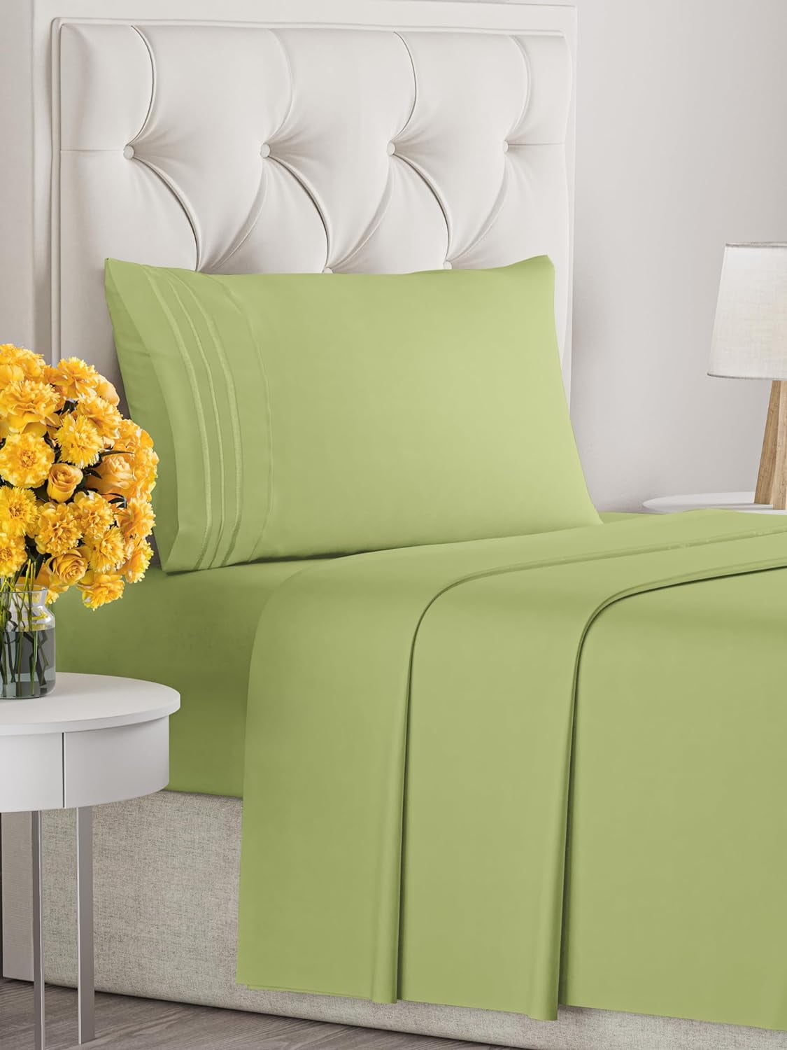 Huba Homes 4 Piece Sheet Set- Comfy Breathable & Cooling Sheets- Hotel ...