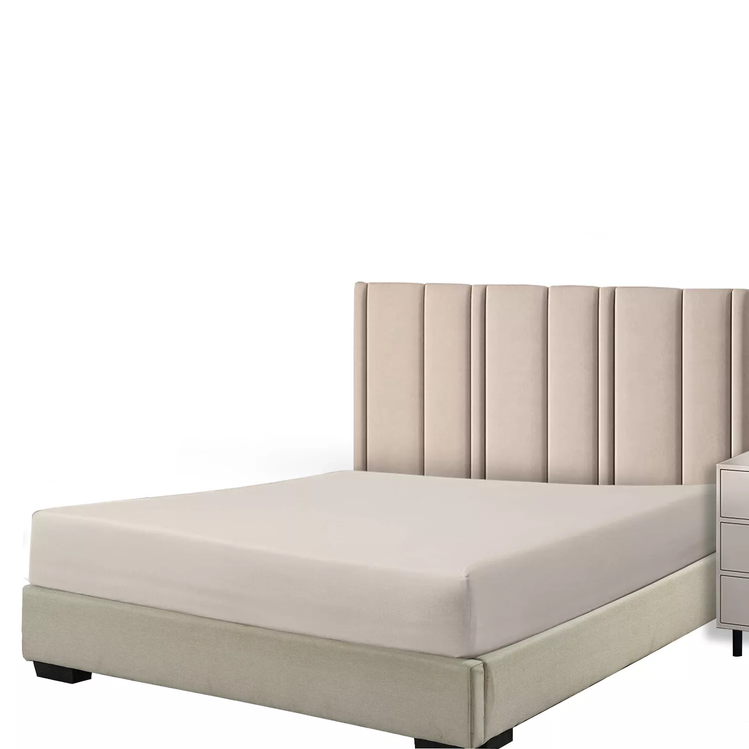 Huba Homes (7-10 inches) Low Profile Fitted Sheet Only 650 Thread Count ...