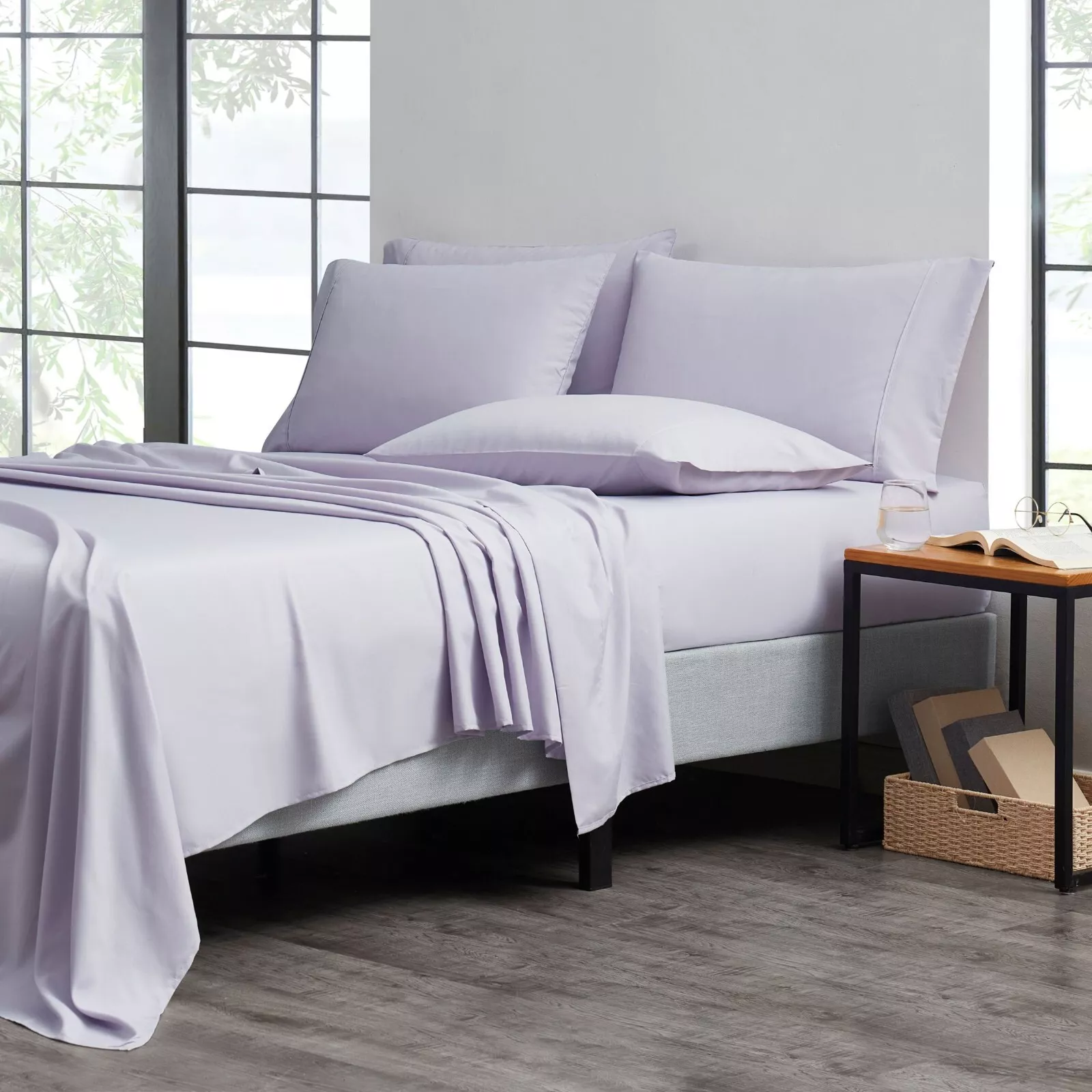 Huba Homes Bamboo 6-Piece 1800 Count Extra Soft Luxury Sheet Set king ...