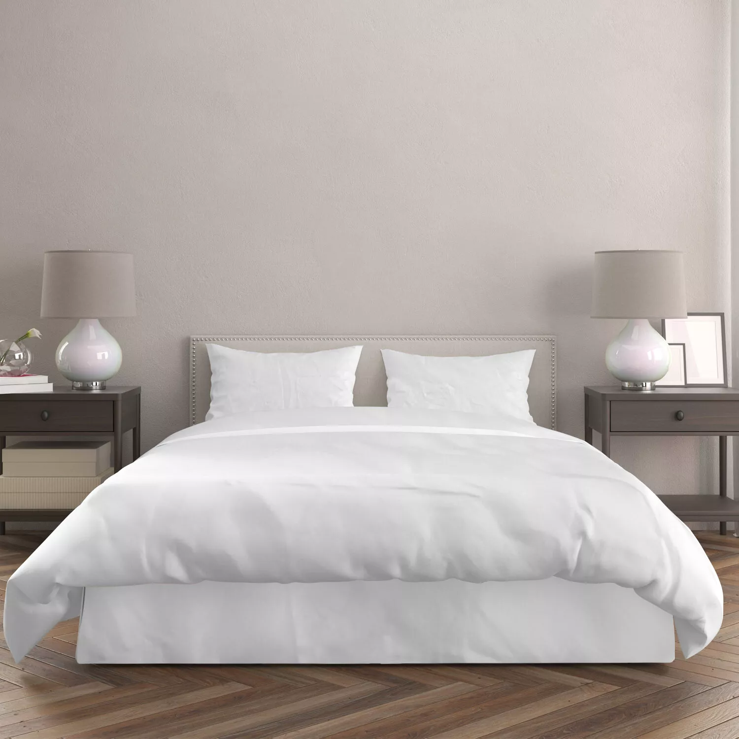 Huba Homes Bed Skirt Solid Premium Microfiber Soft 16'' Drop Machine ...