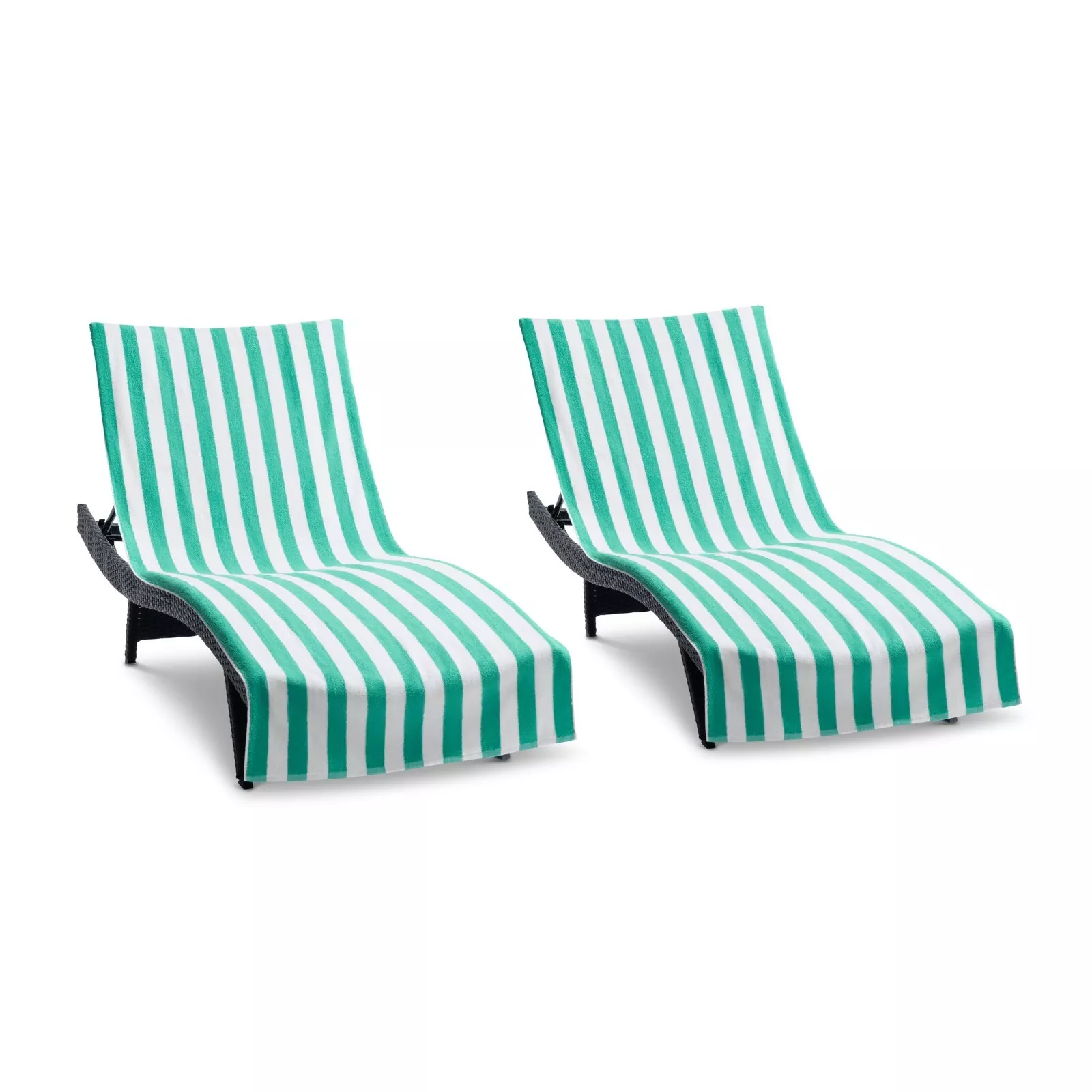 Huba Homes California Cabana Chaise Lounge Chair Towels (Pack of 2 ...