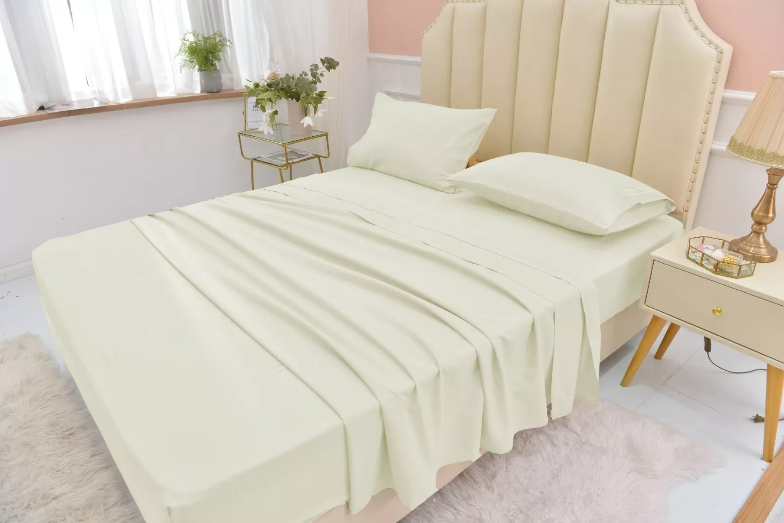 Huba Homes California King Size Bamboo Sheets Set Softer than Egyptian ...