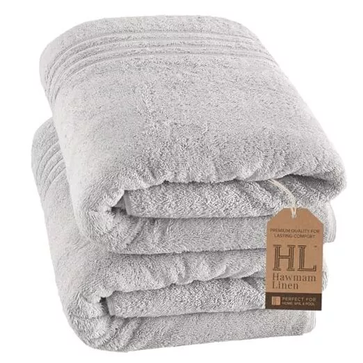 Huba Homes Jumbo Large Bath Sheets 35" x 70" Jumbo Large Towels 2 ...