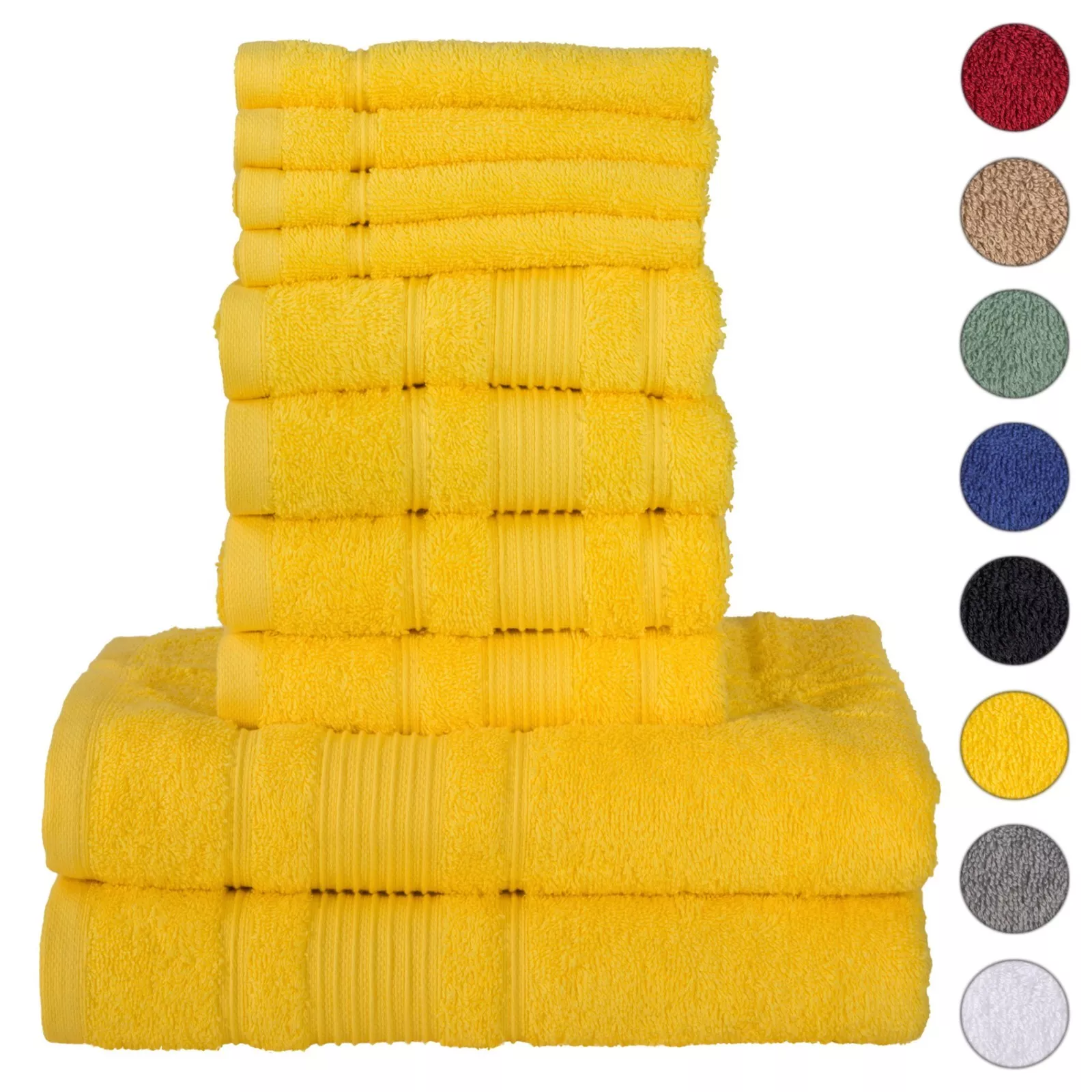 Huba Homes NEW YELLOW Color ULTRA SUPER SOFT LUXURY PURE TURKISH COTTON ...